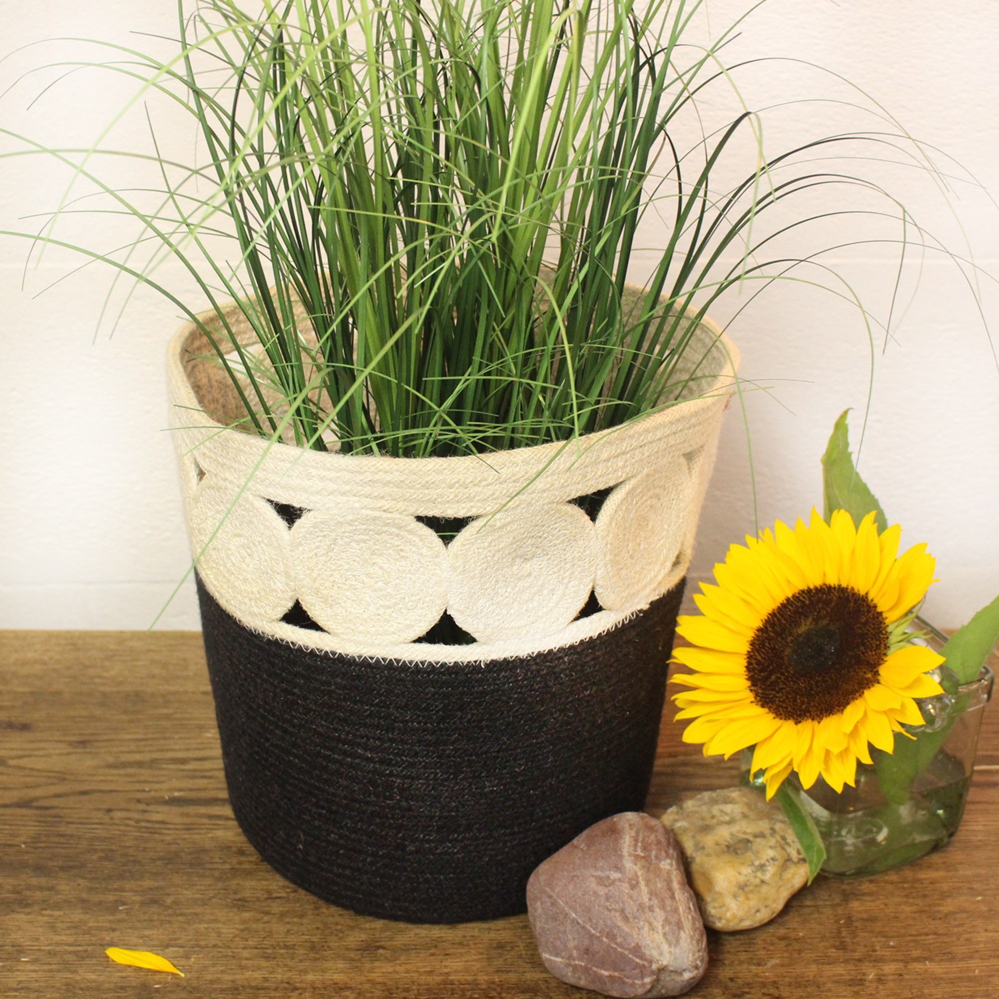 Korb aus Jute Paper Black kaufen